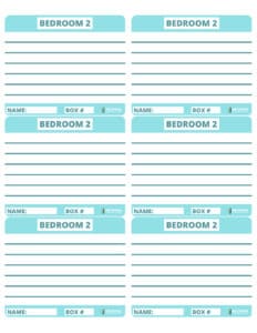 Free Printable Moving Labels: Color Coded Moving Box Labels (March 2024)